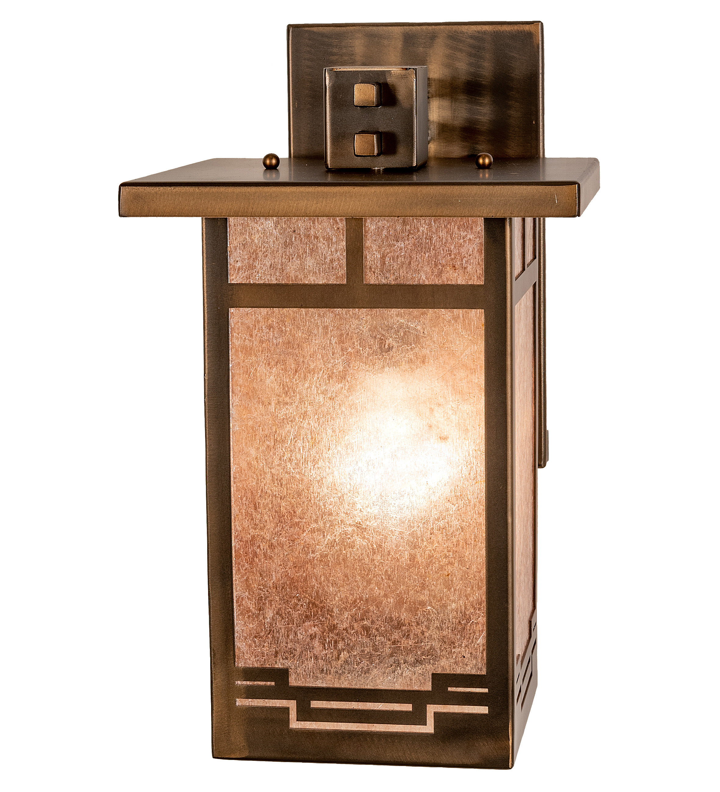 Meyda Lighting Antique Copper 14.5" H Outdoor Bulkhead Light | Perigold