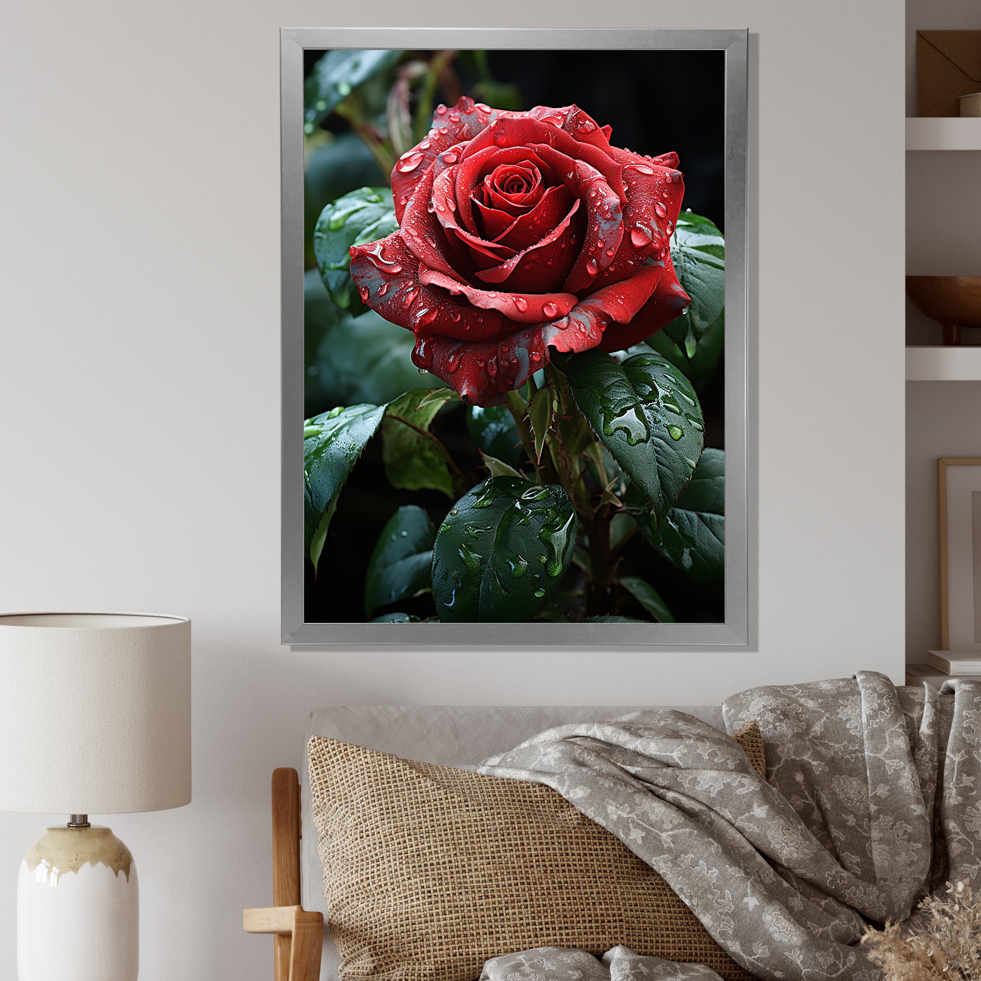 Mercer41 Vintage Red Rose Resonance II - Roses Wall Art | Wayfair