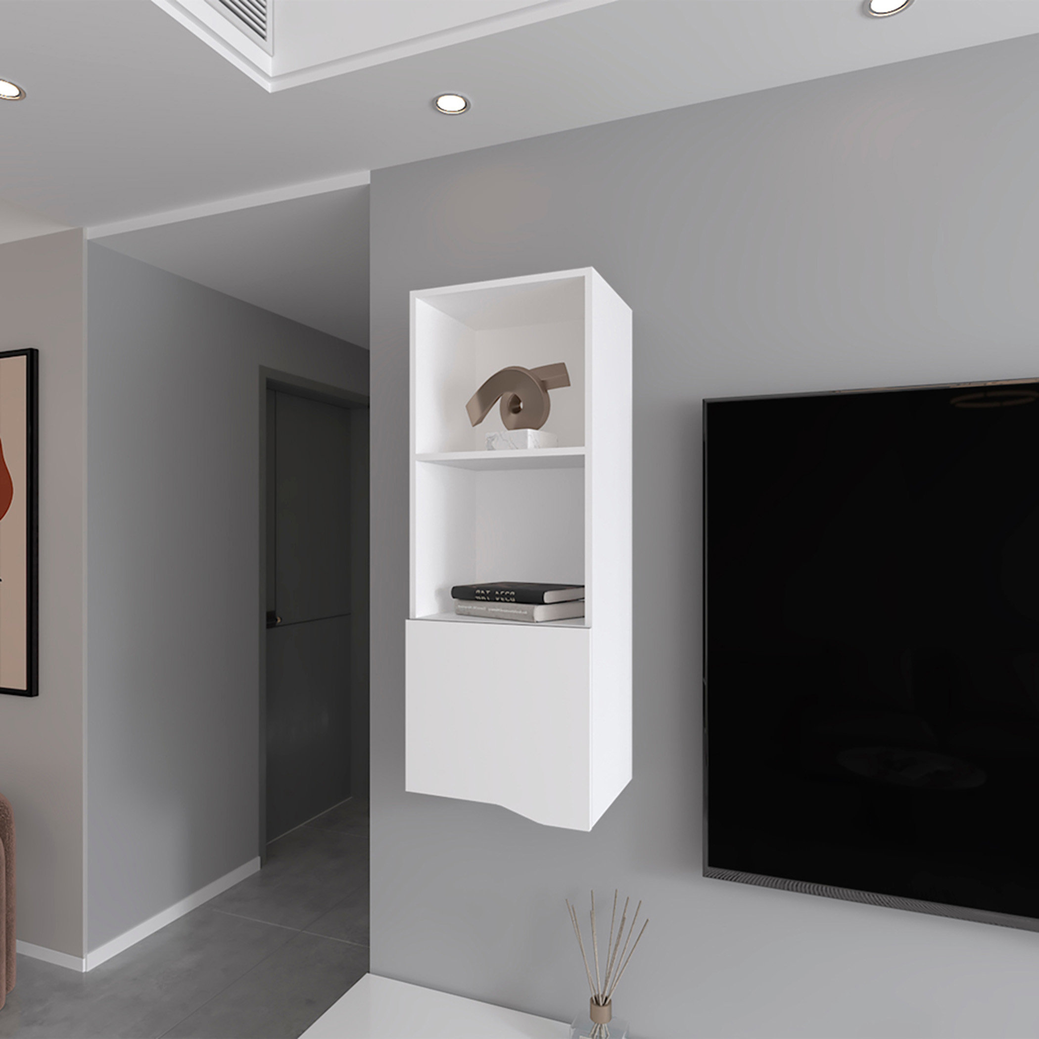 Ophelia & Co. Wall Cabinet Hopewell, Living Room - Wayfair Canada