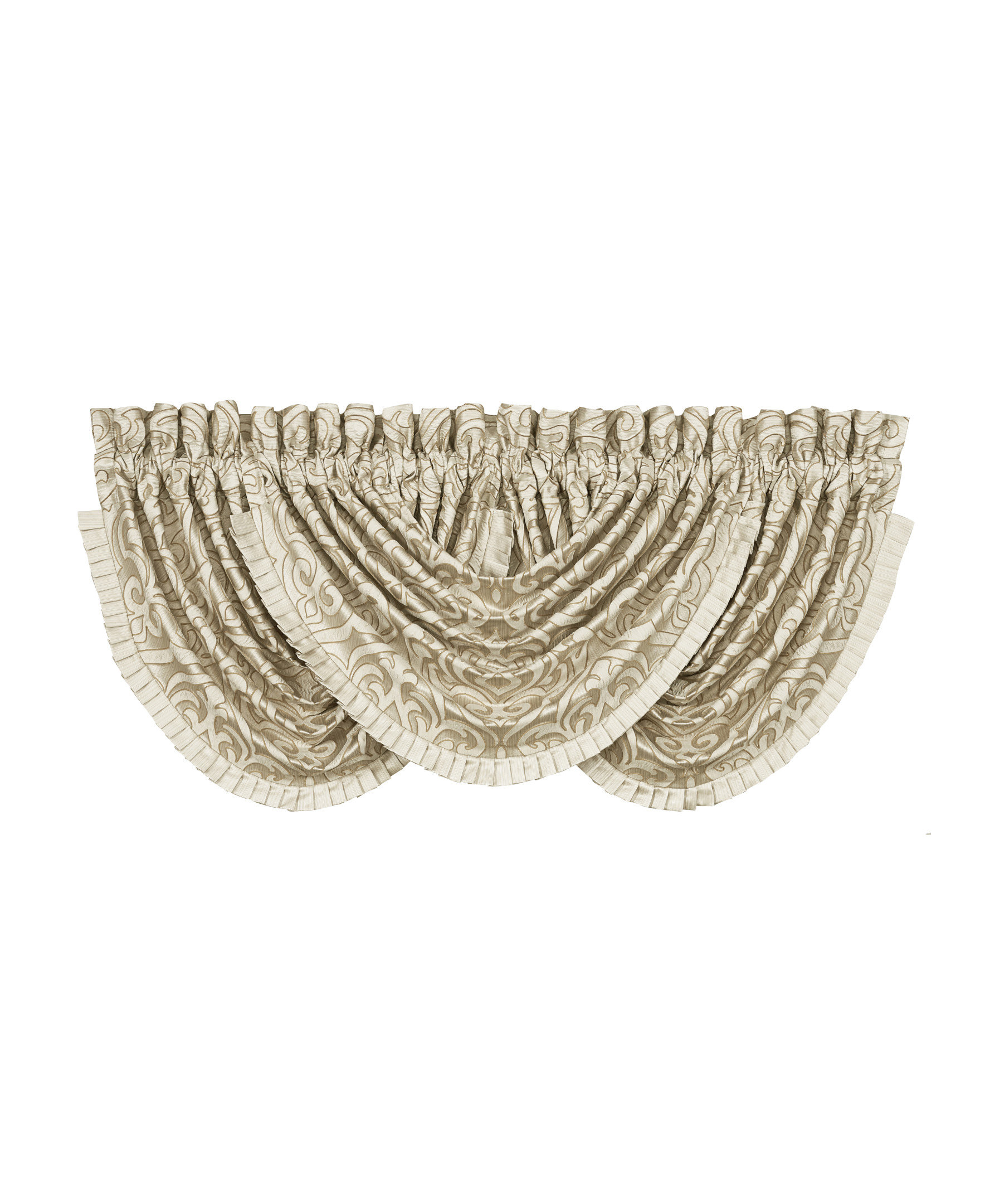 Five Queens Court Lagos Window Waterfall Valance | Wayfair