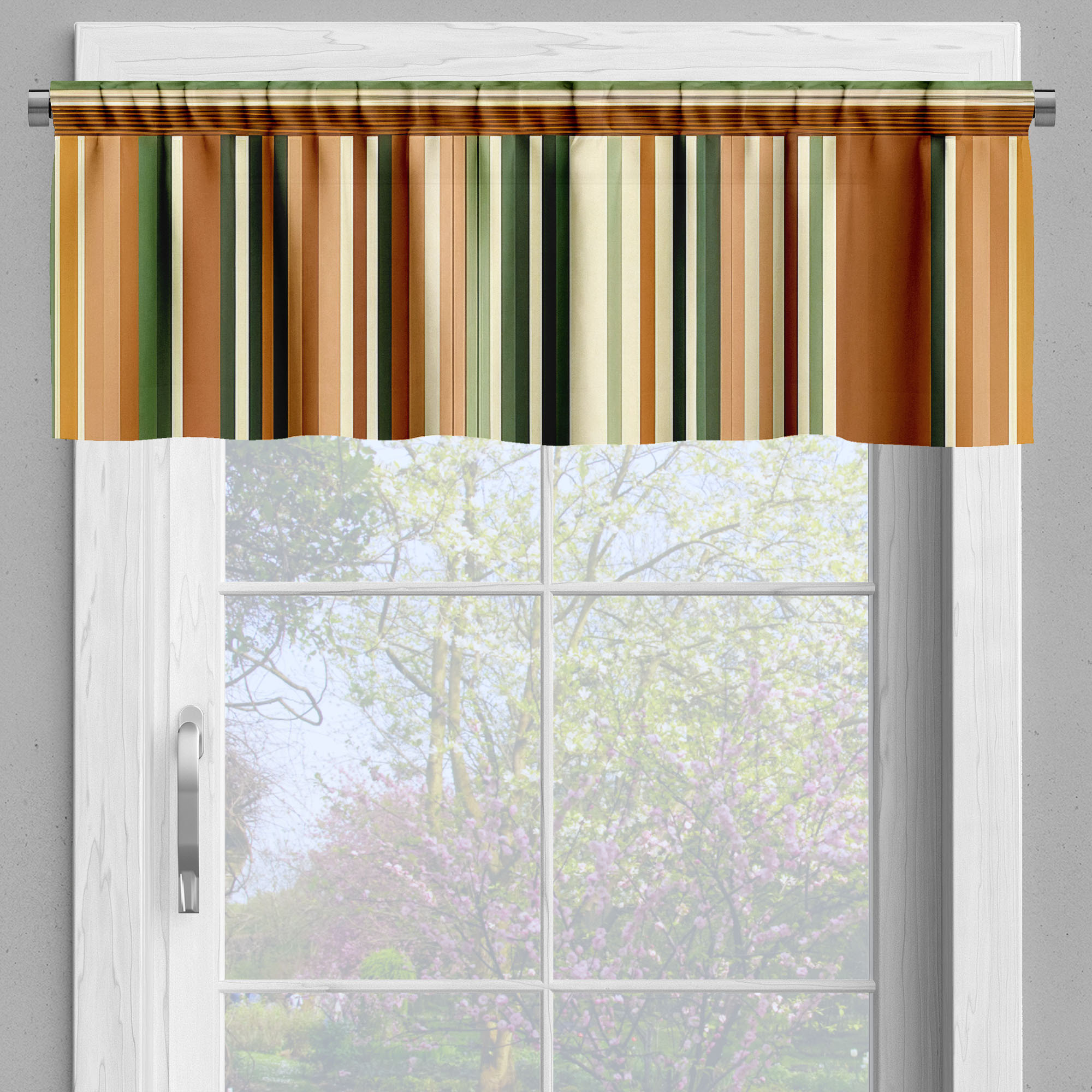 Ambesonne Stripes Window Valance Surreal Lines Hipster Print 54"x18 ...