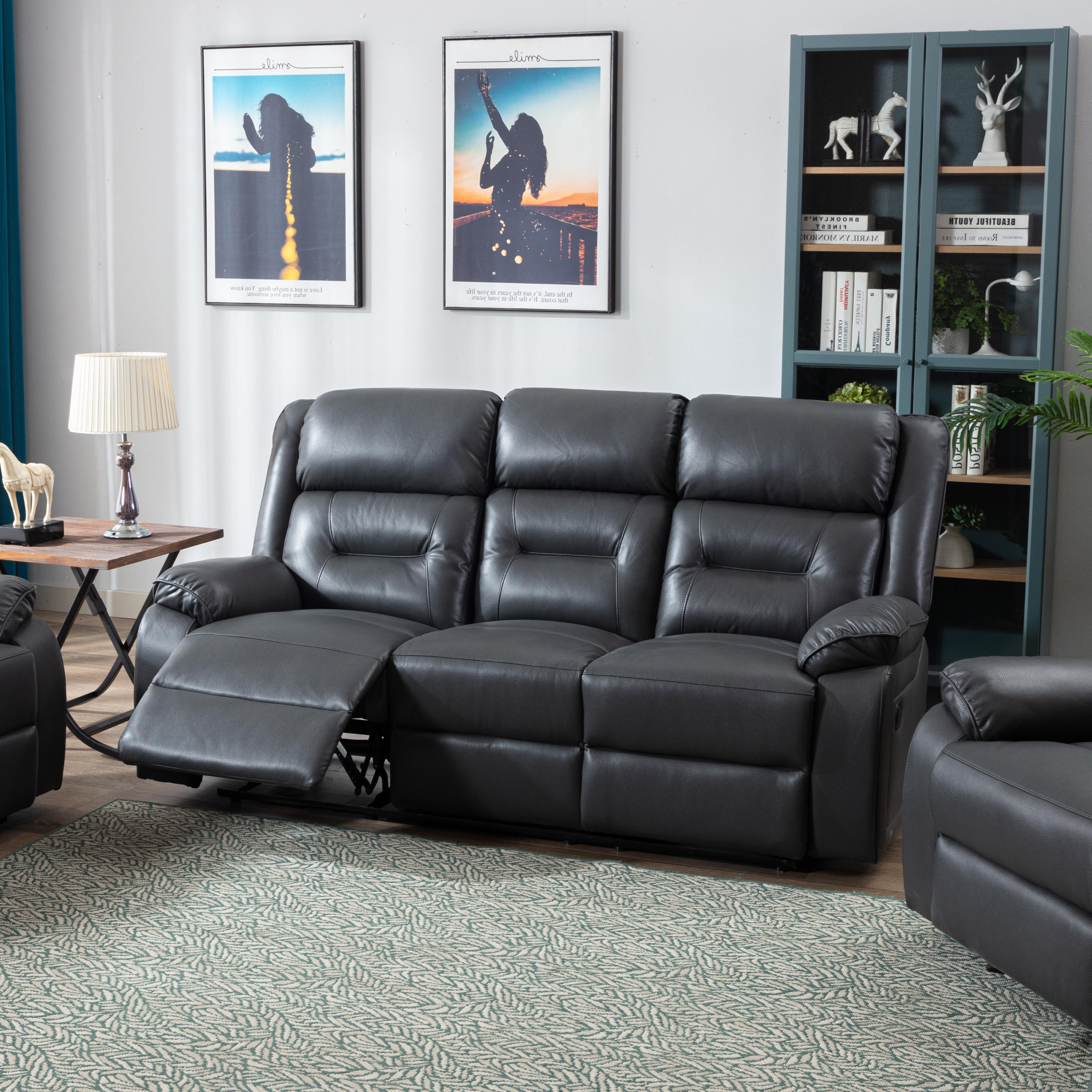 Latitude Run® Mayva 78" Vegan Leather Reclining Sofa - Wayfair Canada