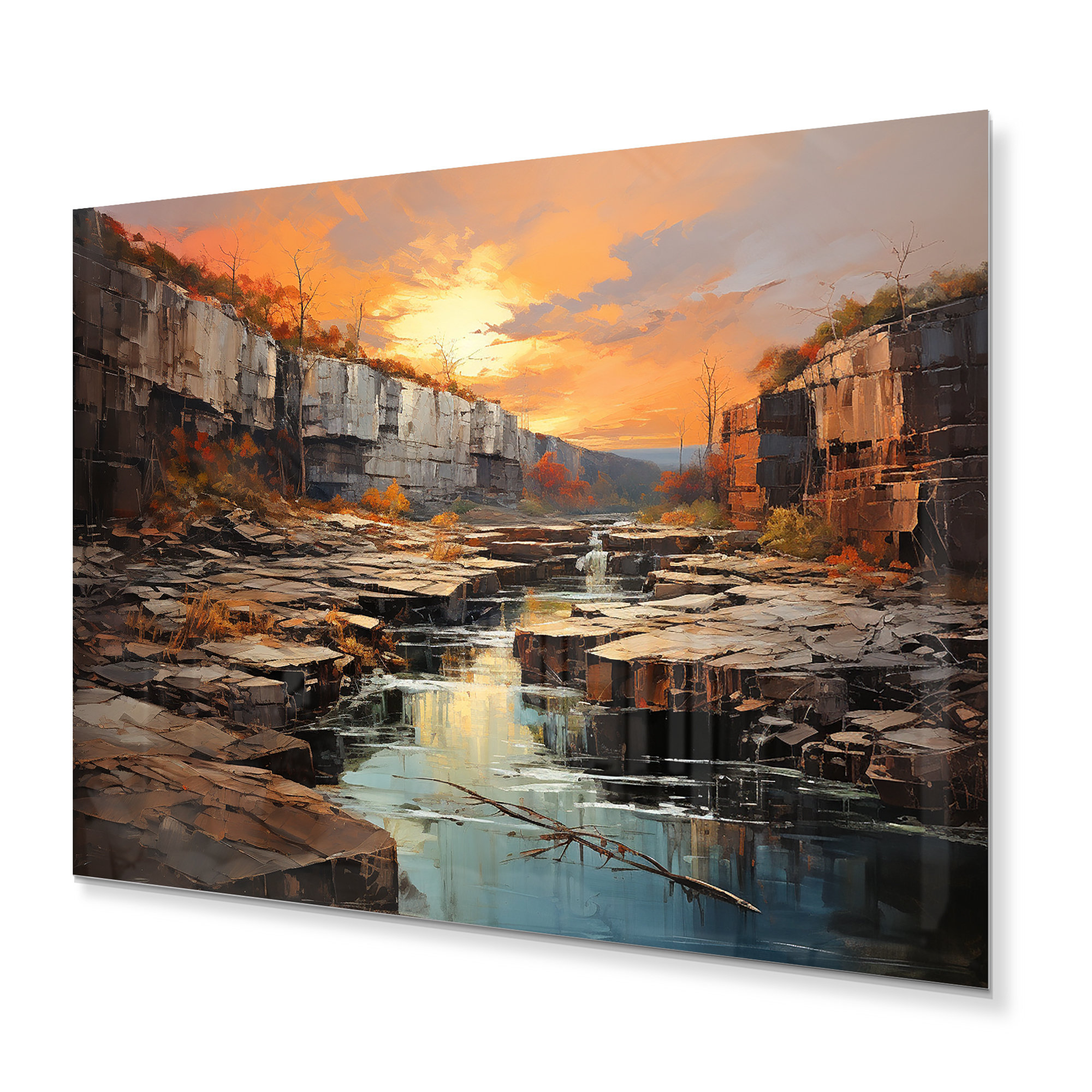 Millwood Pines Neveda Canyon Scenery II - Landscapes Metal Wall Decor ...