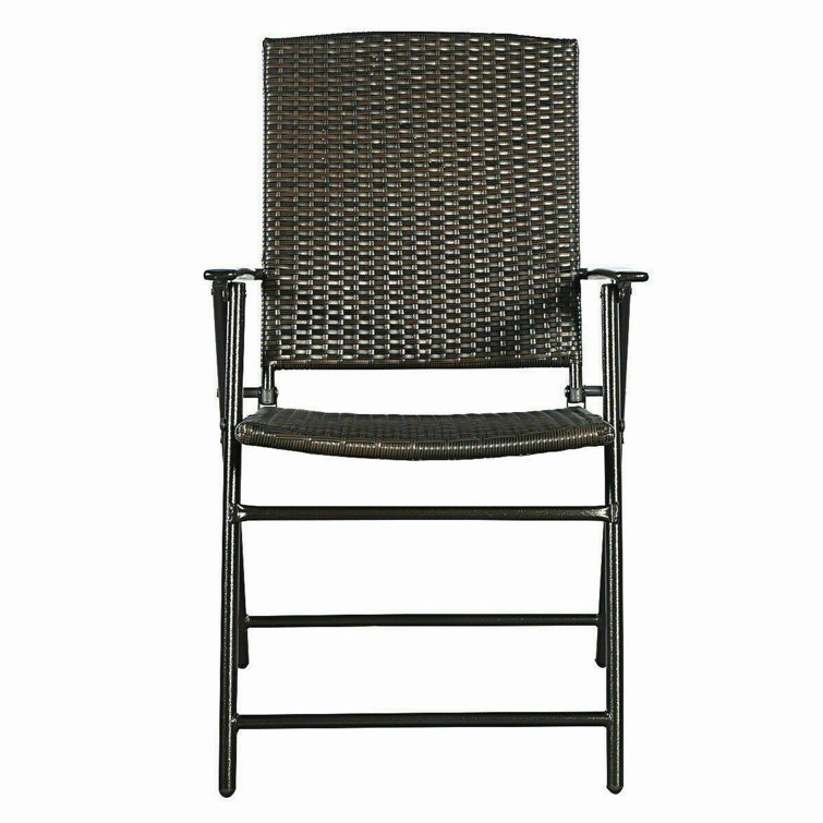 Latitude Run® Set Of 4 Rattan Folding Chair - Wayfair Canada