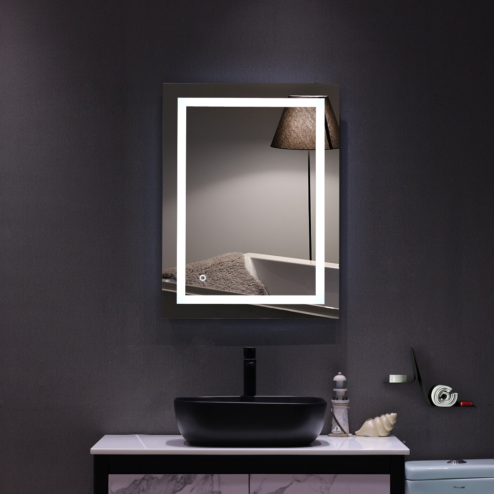 Mercury Row® Giardina LED Lighted Bathroom Mirror & Reviews | Wayfair