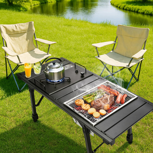 YIXIAOSHANGMAO Portable Tabletop Camping Charcoal Grill, Foldable Grill ...