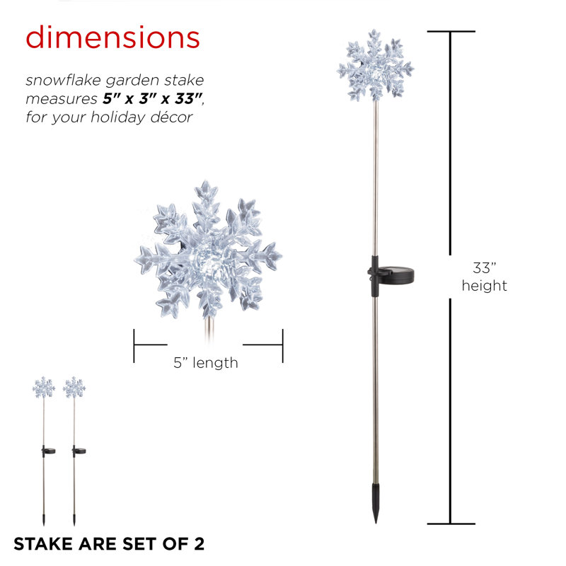 Mercury Row Snowflake Garden Stake & Reviews - Wayfair Canada