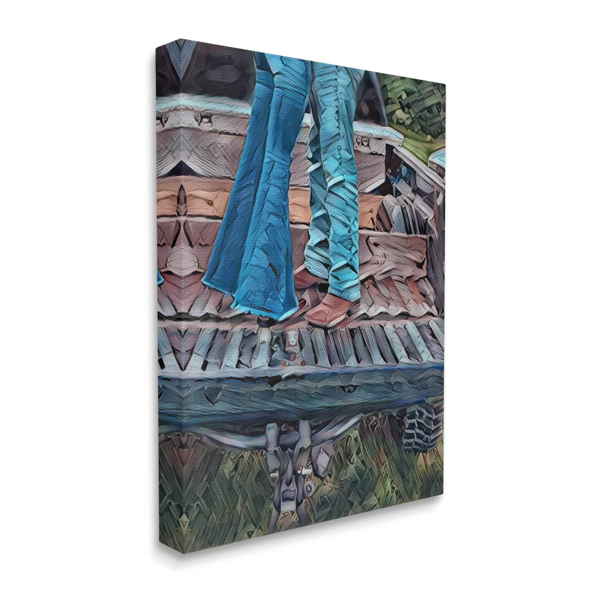 Winston Porter Country Couple In Pickup Canvas Wall Art Design By Jesse ...