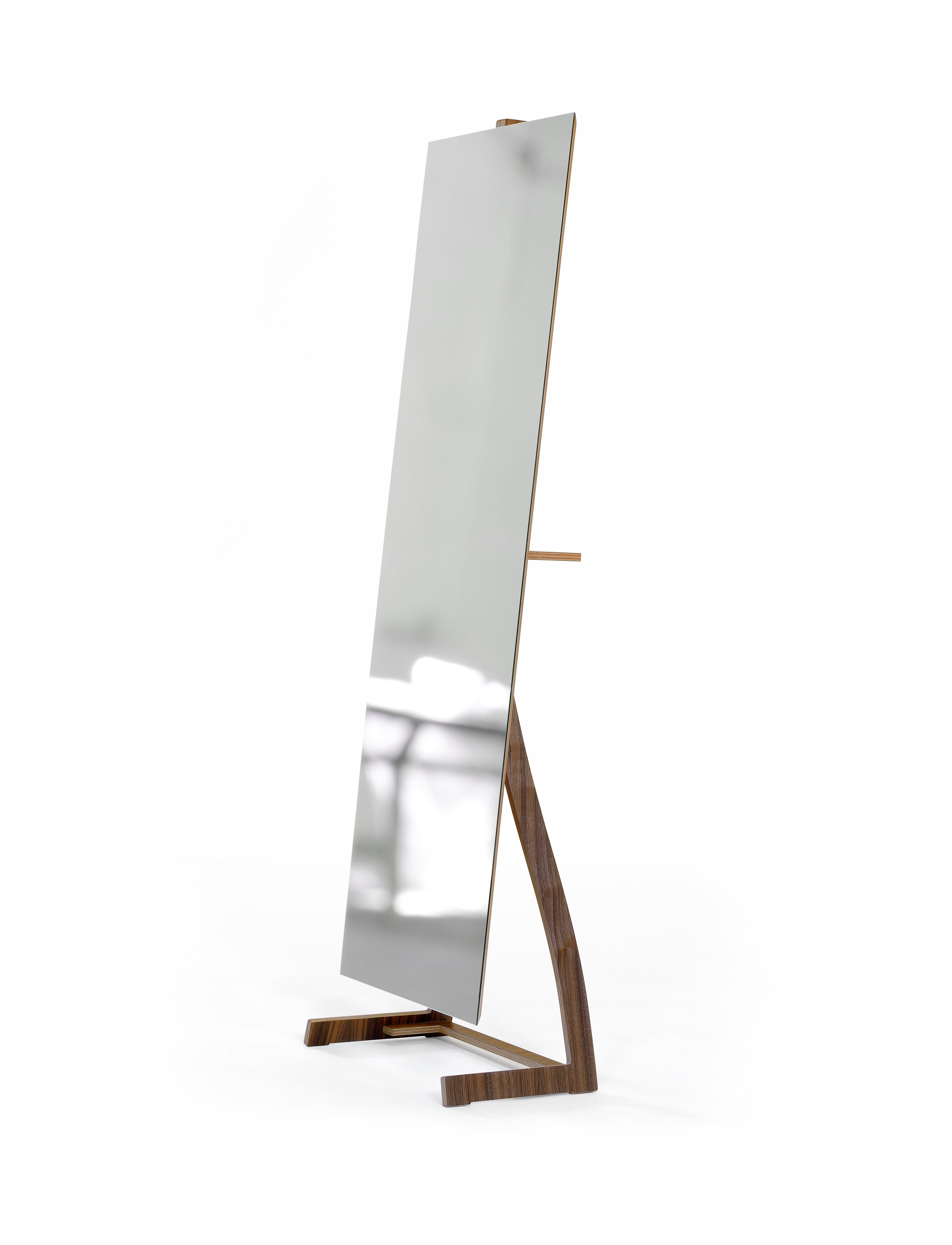 Robert Allen Bend Walnut Full Length Mirror | Wayfair