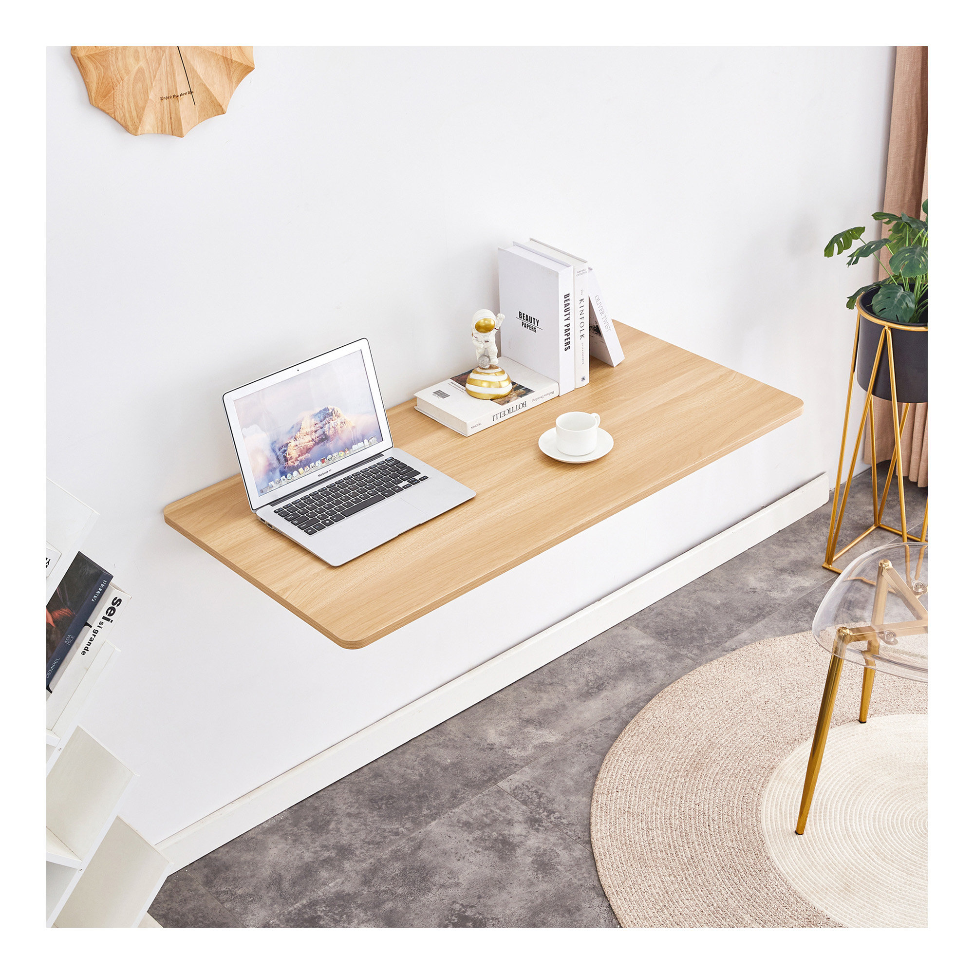 Latitude Run® Laundry Room Folding Table Wall Mounted Folding Table For ...