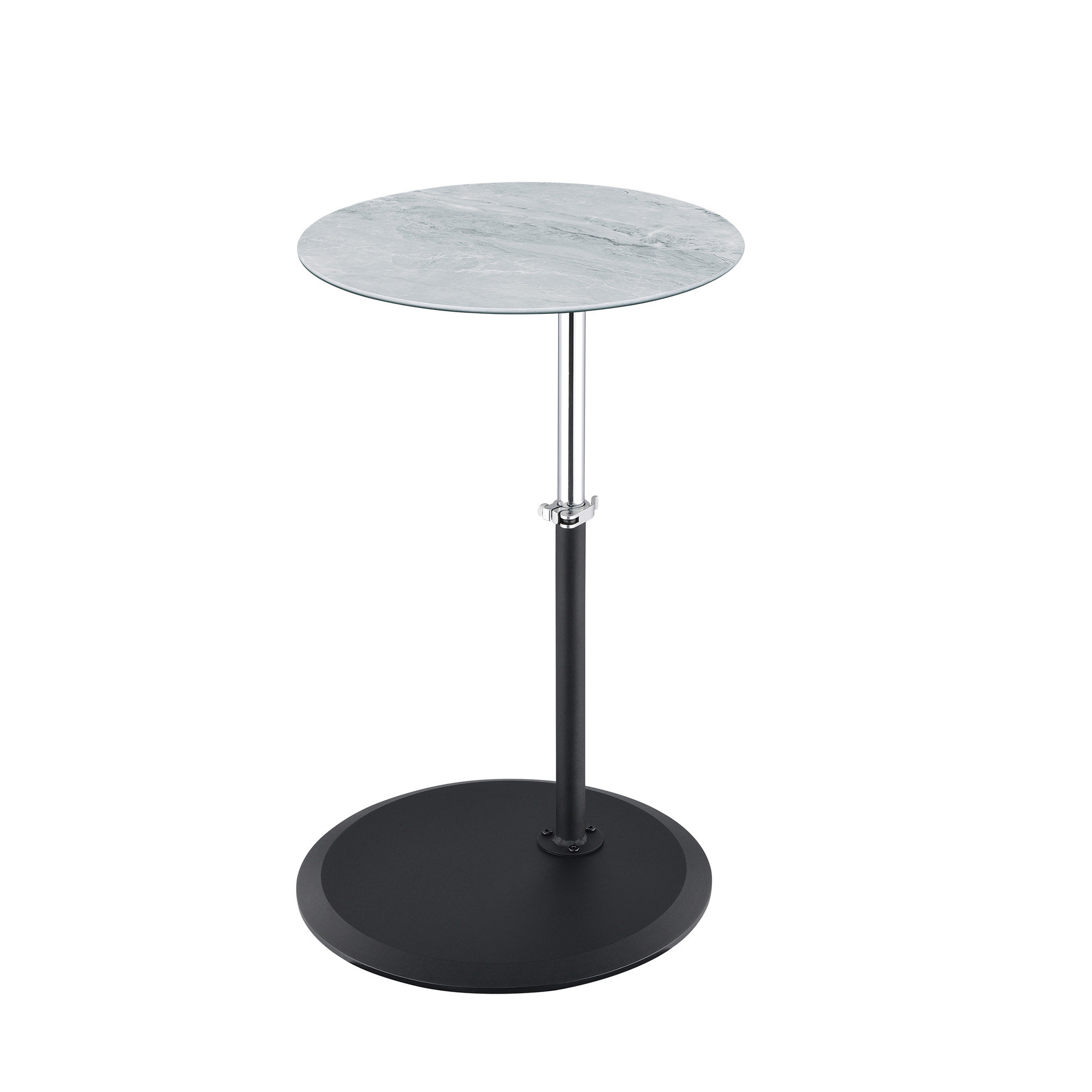 Ebern Designs Orbit 15.5" End Table with Height Adjustable Textured Top ...