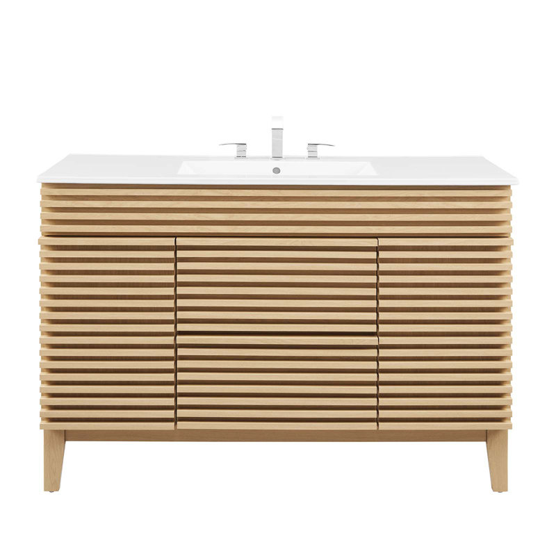 Red Barrel Studio Render 48" Single Sink Bathroom Vanity EEI-4439 ...