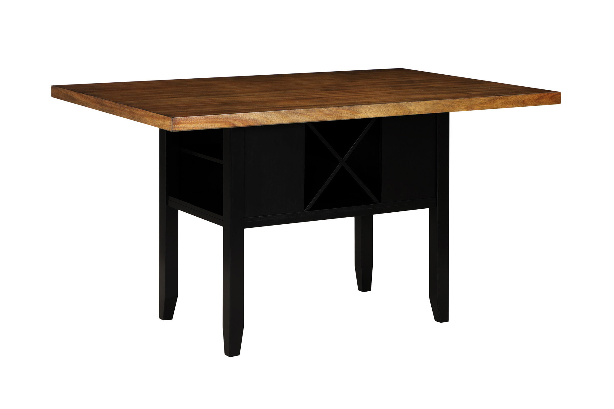 Gracie Oaks 1Pc Farmhouse Counter Height Dining Rectangular Table W ...