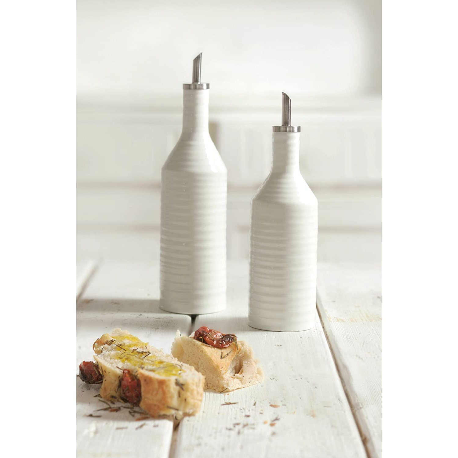Stack man White Oil And Vinegar Drizzling Set | 10.5 Inch Oil And 9 ...