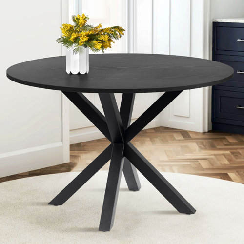 Black Round Dining Tables You'll Love | Wayfair