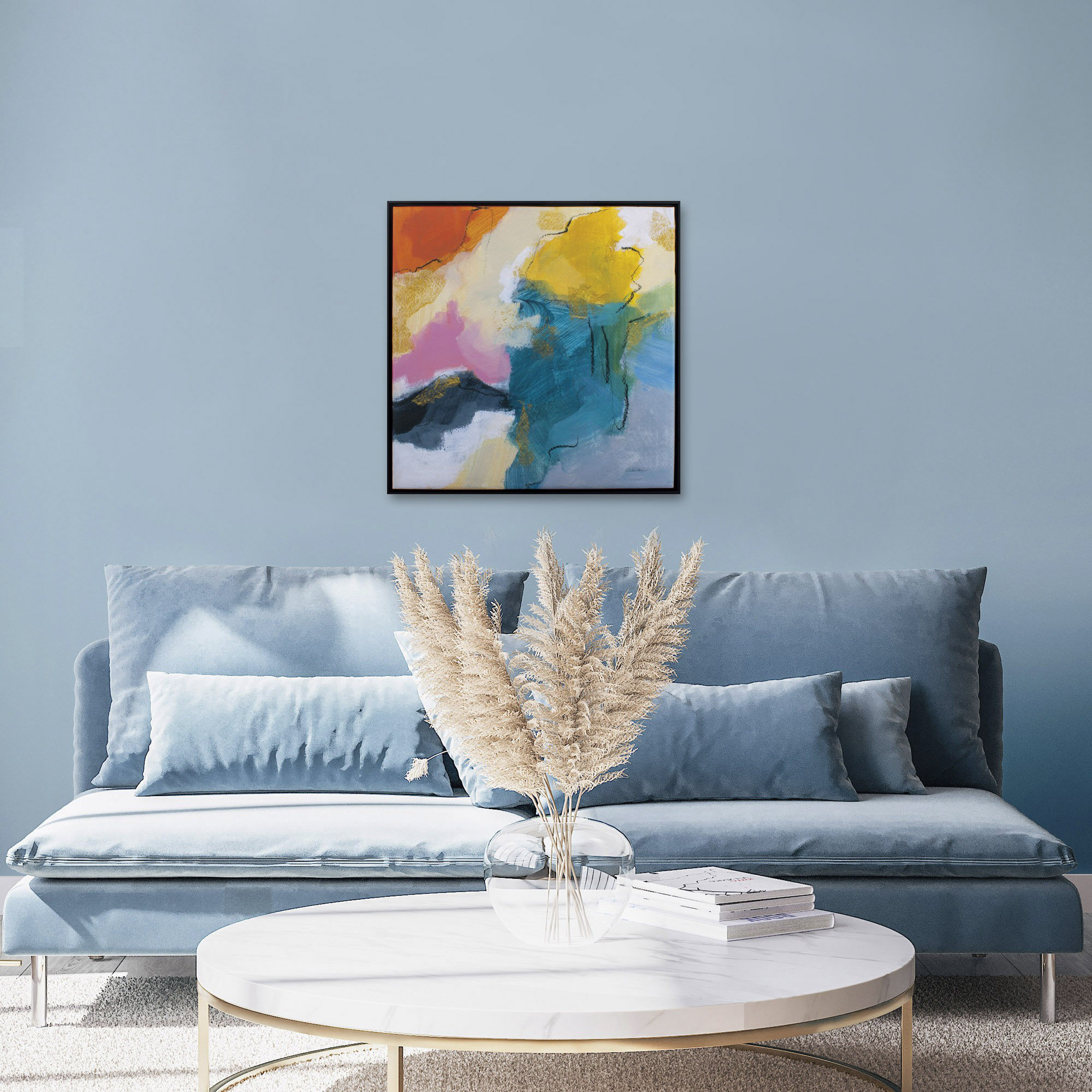 ZeaZu Abstract Daydream Iv Canvas Framed Art | Wayfair