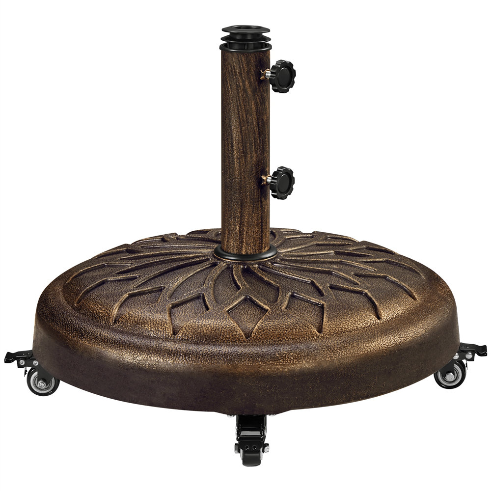 Yaheetech 55 lb Resin Heavy Duty Parasol Holder Free Standing Patio ...