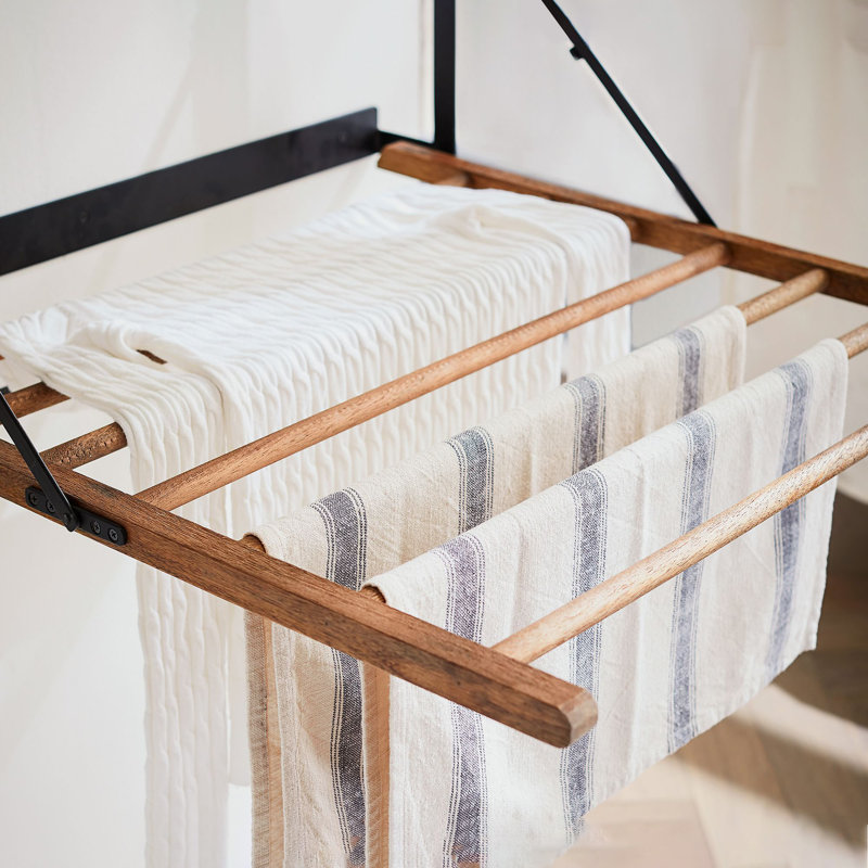 Rebrilliant Wall Mounted Clothes Drying Rack Laundry Drying Rack ...