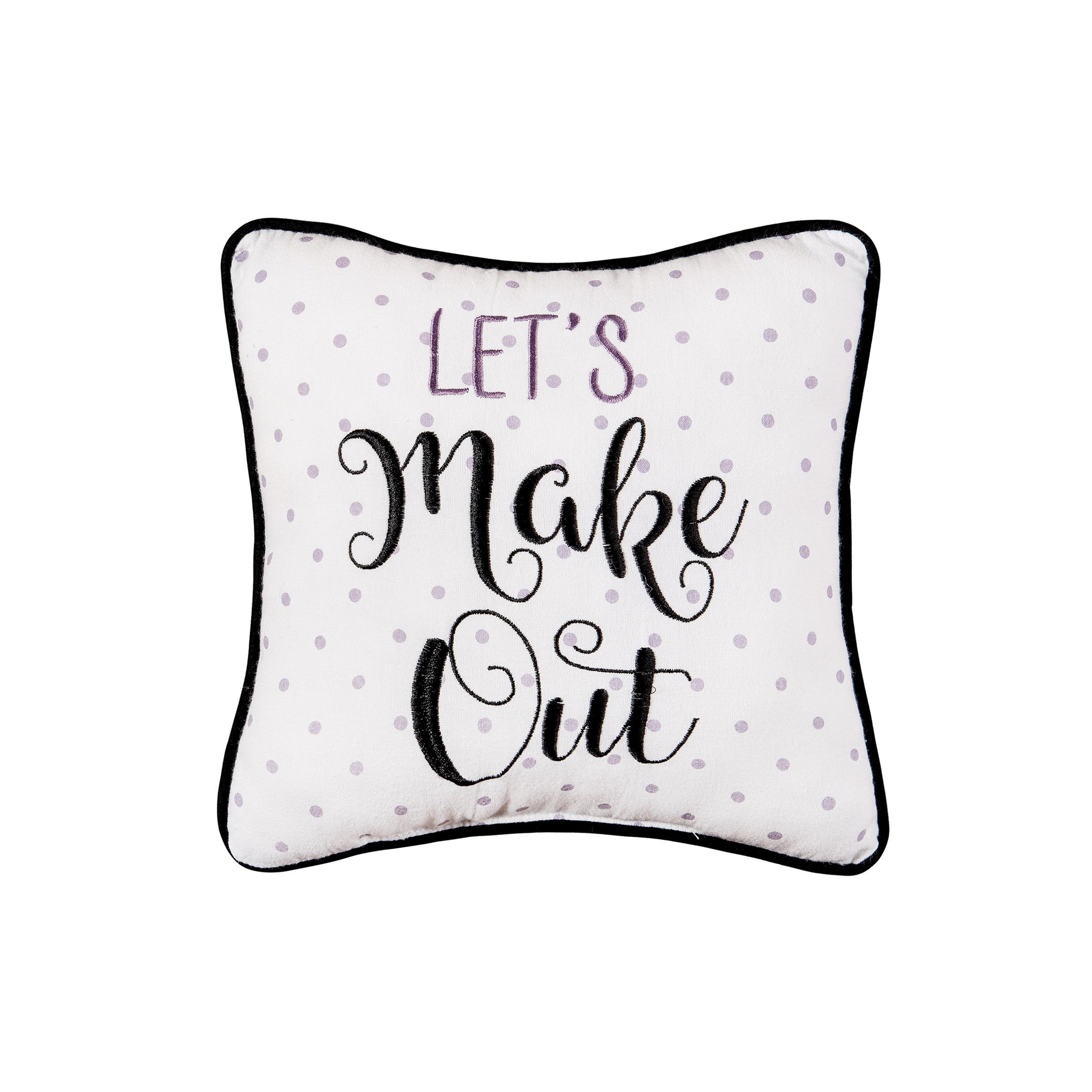 C&F Home Let's Make Out Embroidered Pillow Decor Decoration Accent ...