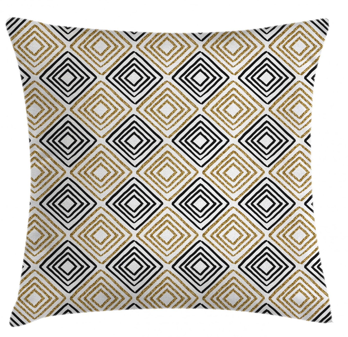 Ambesonne Nested Square Shaped Lines Indoor / Outdoor Geometric 26 ...