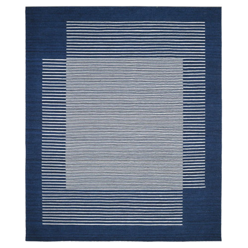 Nevins Navy/White Rug & Reviews | AllModern