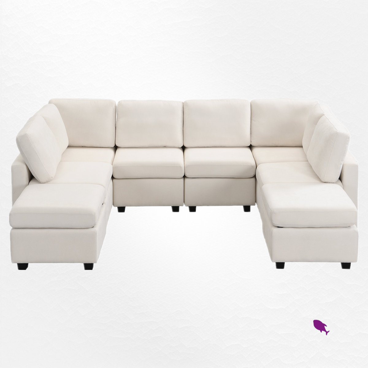 Latitude Run® Convertible Sectional Modular Sofa Bed with Storage | Wayfair