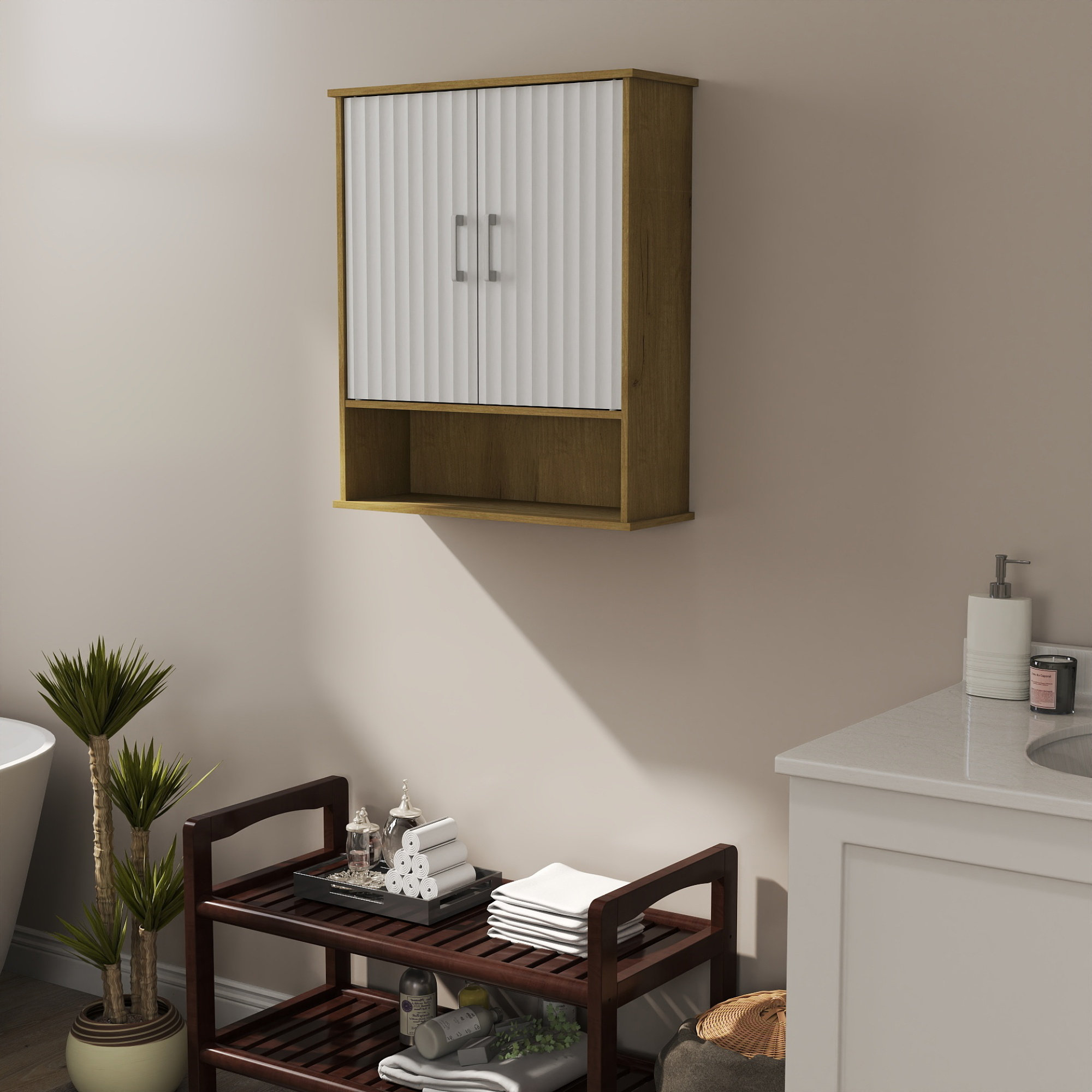 Ebern Designs Modern Storage Cabinet Particle Board Sleek Design ...