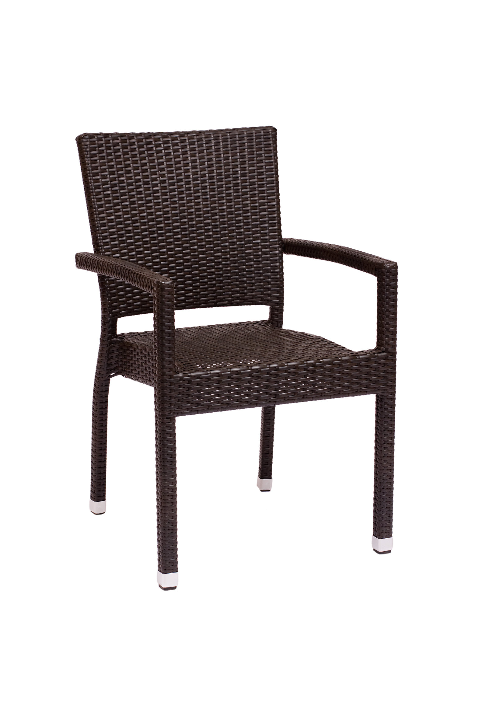 BFM Seating Monterey Stacking Armchair - Aluminum Frame - Java ...