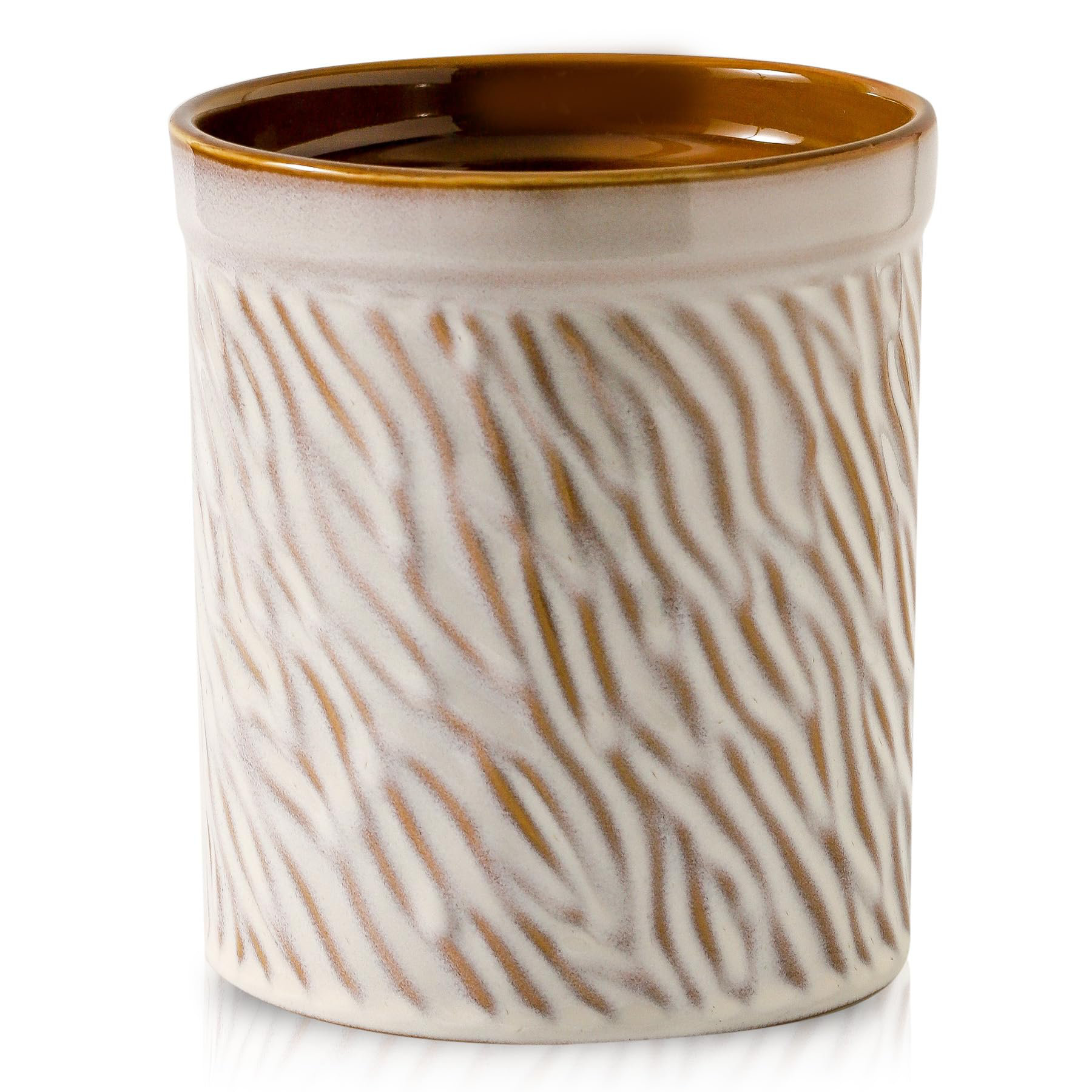 One Allium Way® 6 X 7 Inch Large Utensil Holder, Ceramic Utensil Crock ...