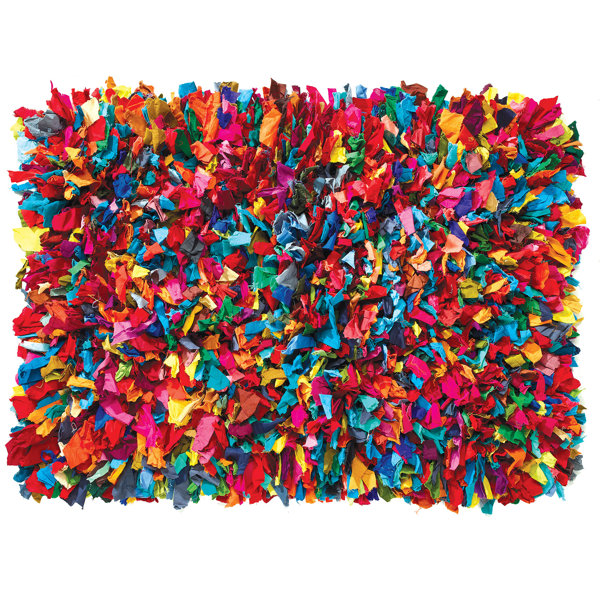 HFLT Hand Loomed Cotton Abstract Rug & Reviews | Wayfair