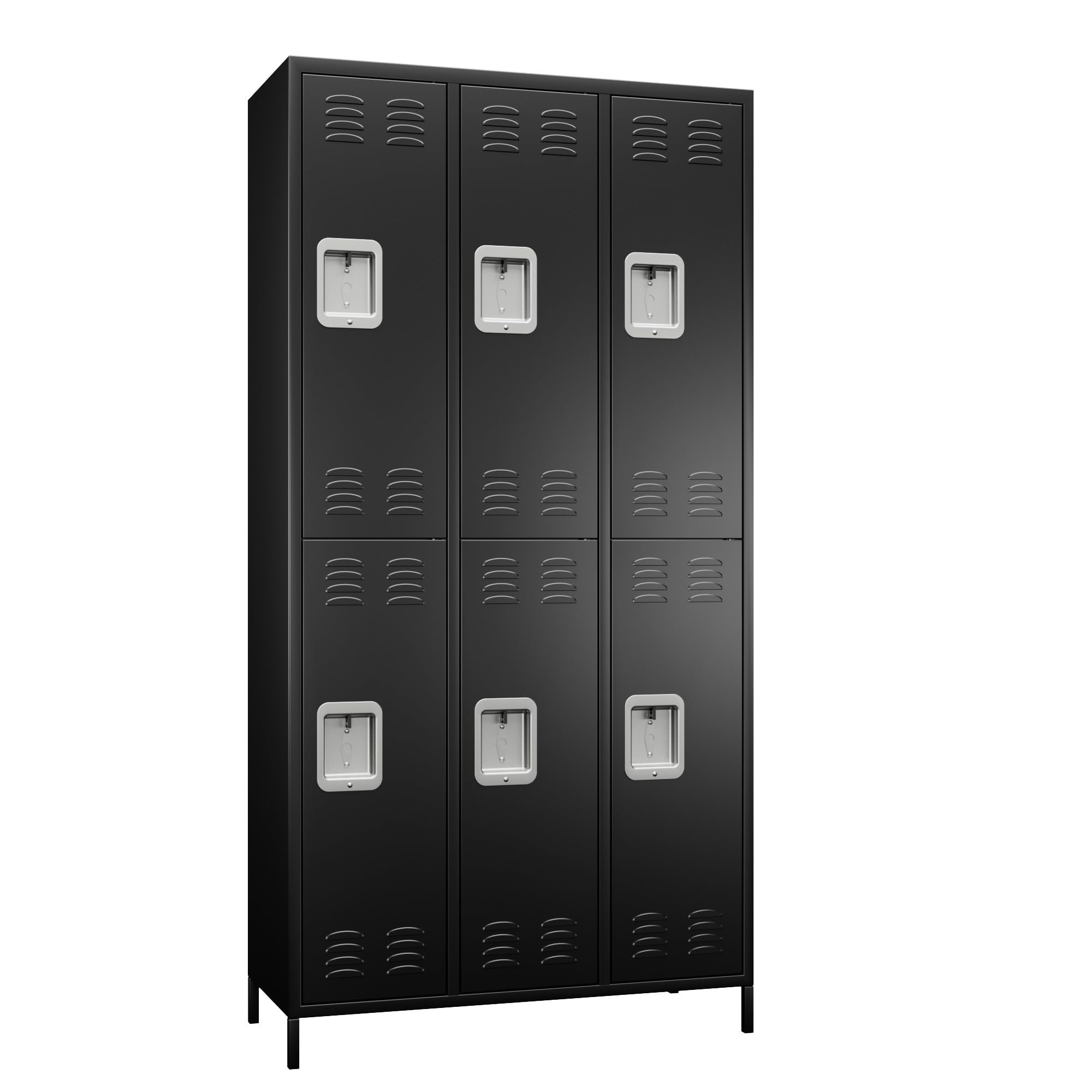 Steelcube 35.5 Inch Wide Metal Large Employee Locker with 6 ...