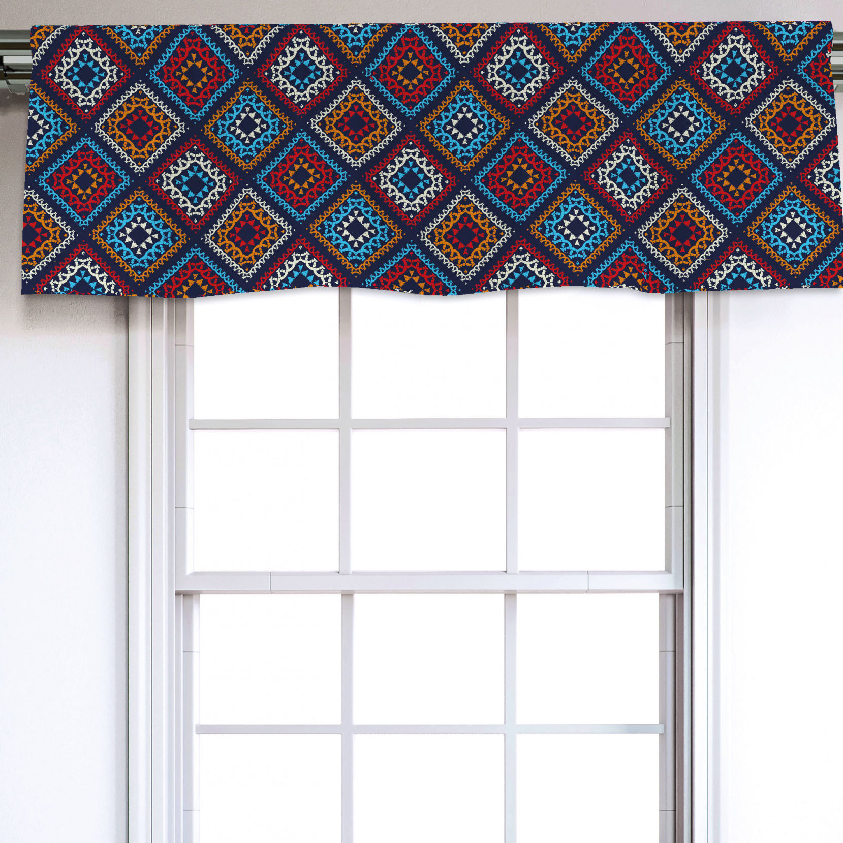 East Urban Home Aztec 54" Window Valance | Wayfair