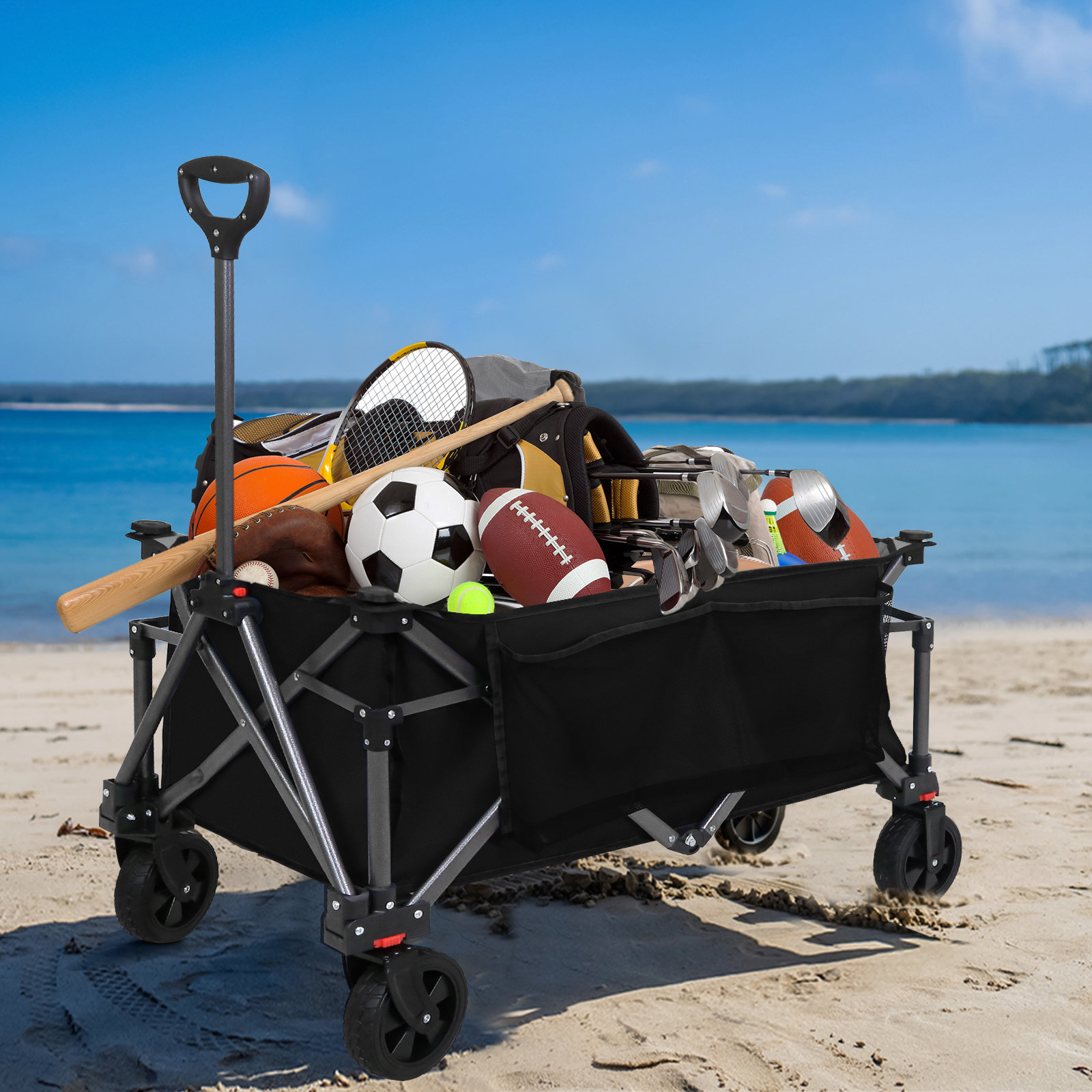 COOS BAY Heavy-Duty Folding Collapsible Cart | Wayfair