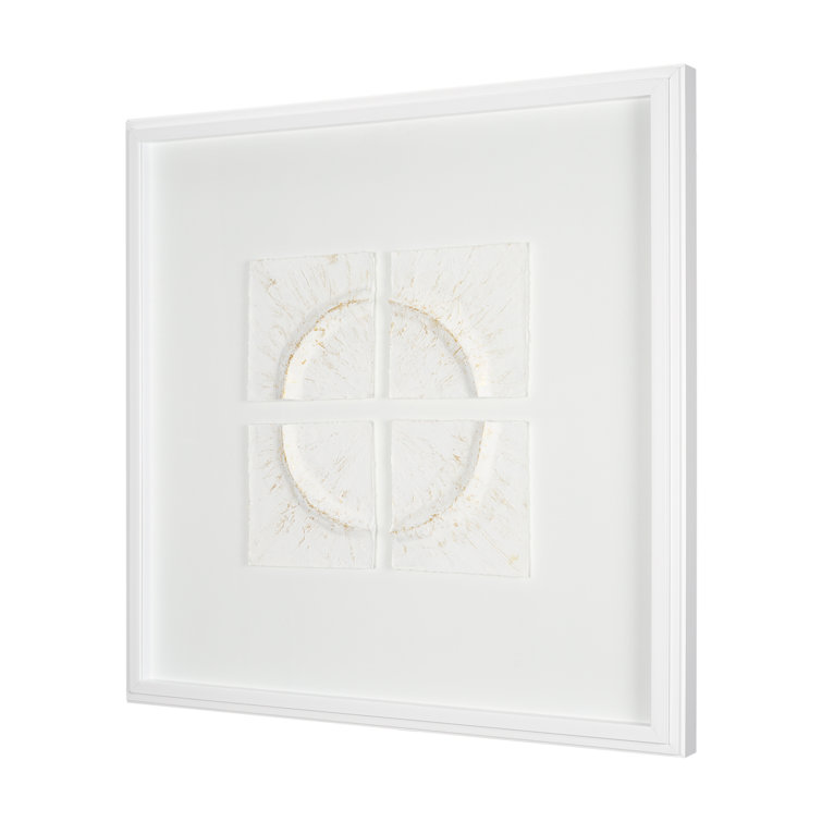 Mercana Equal Quadrants White Framed - Wayfair Canada