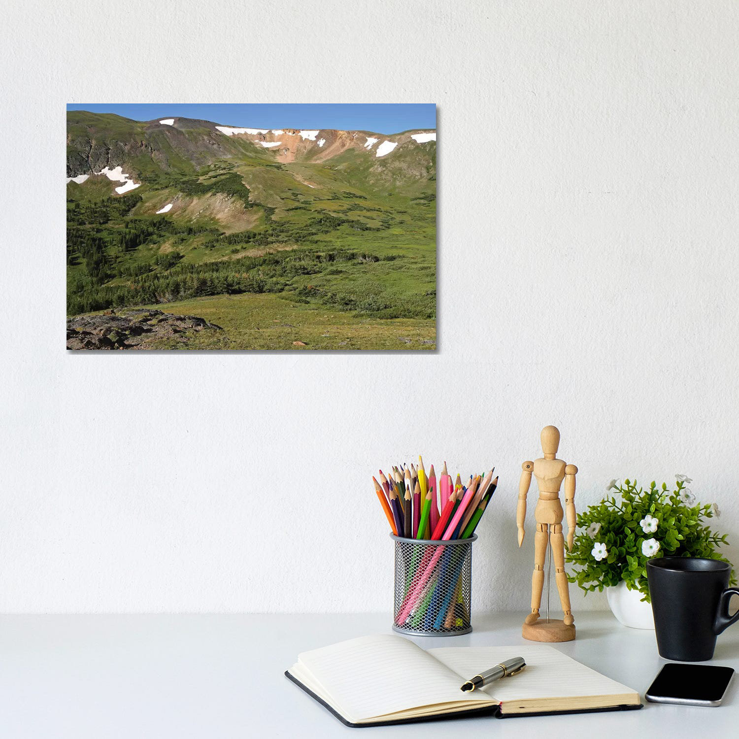 Union Rustic Alpine View by Brian Wolf - Wrapped Canvas Photograph ...