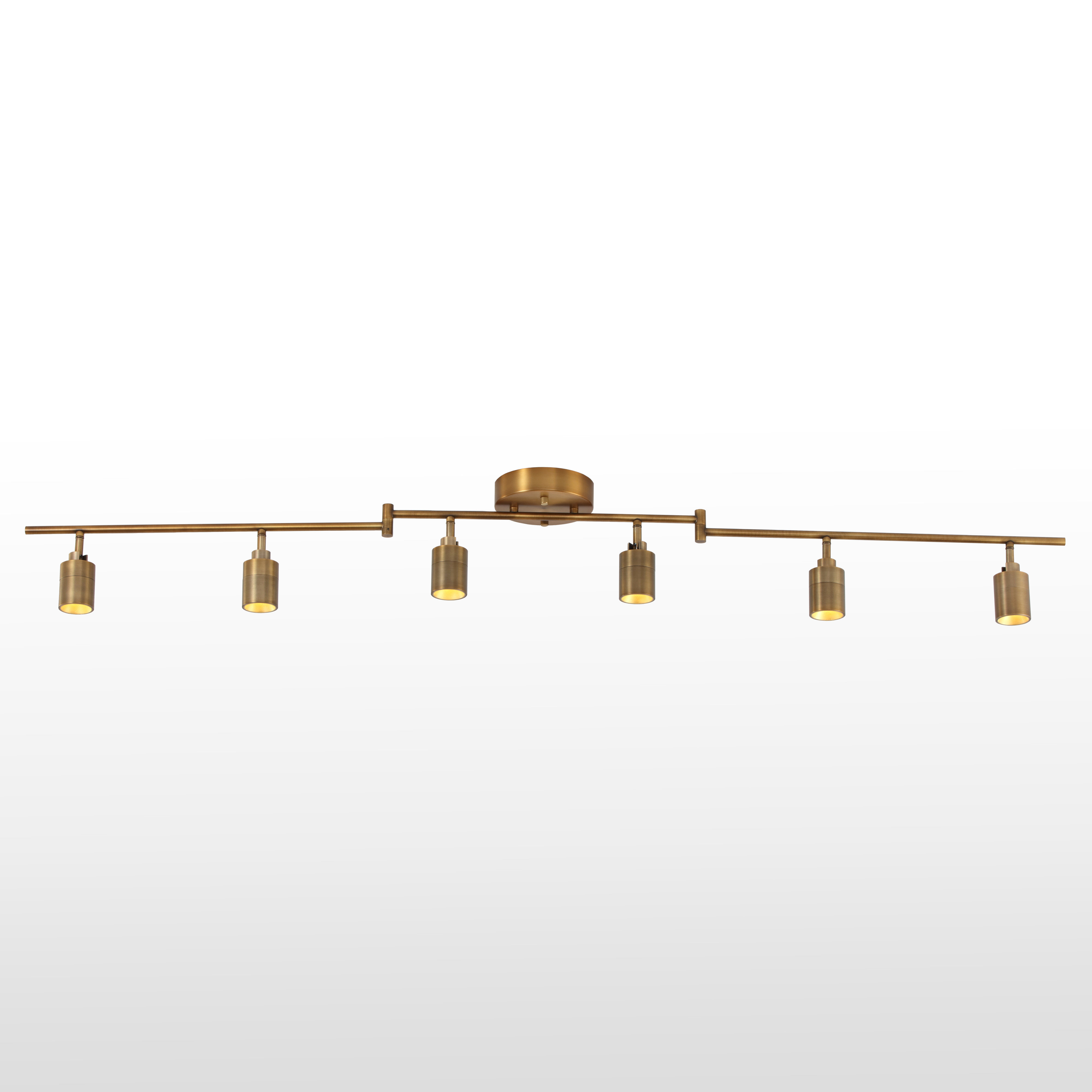 Vidalite 62.2'' 6 -Light Swing Arm Track Lighting Track Kit with ...