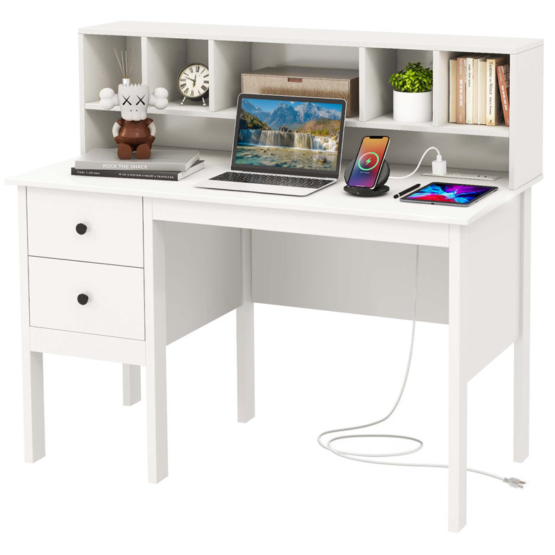 Latitude Run® Desk with Hutch & Reviews | Wayfair