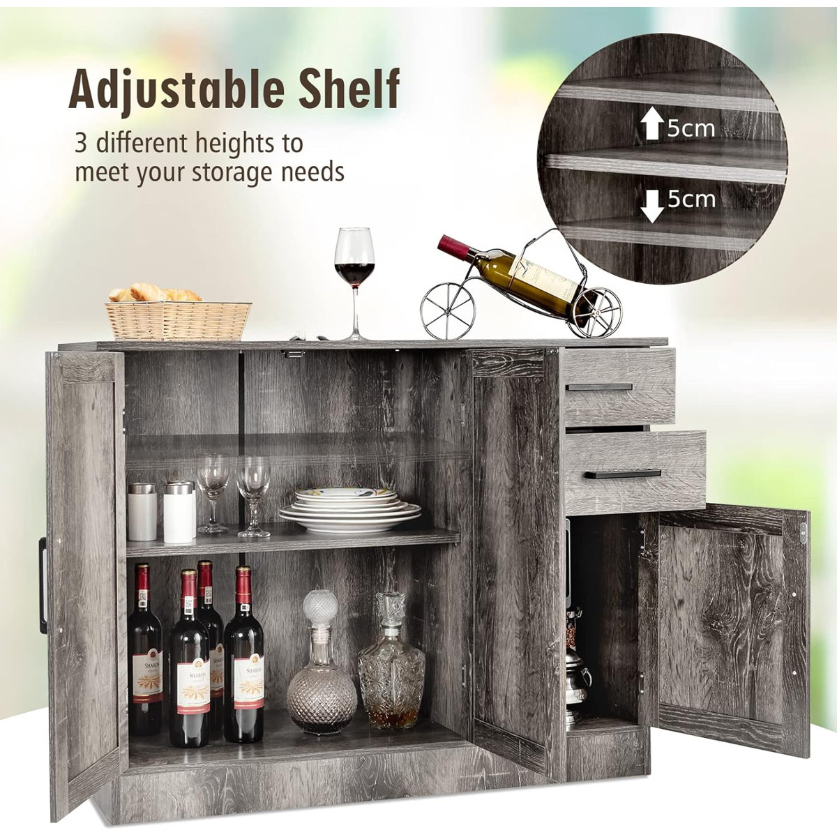 Alpen Home Vaasa 110 Cm Wide 1 Drawer Sideboard | Wayfair.co.uk