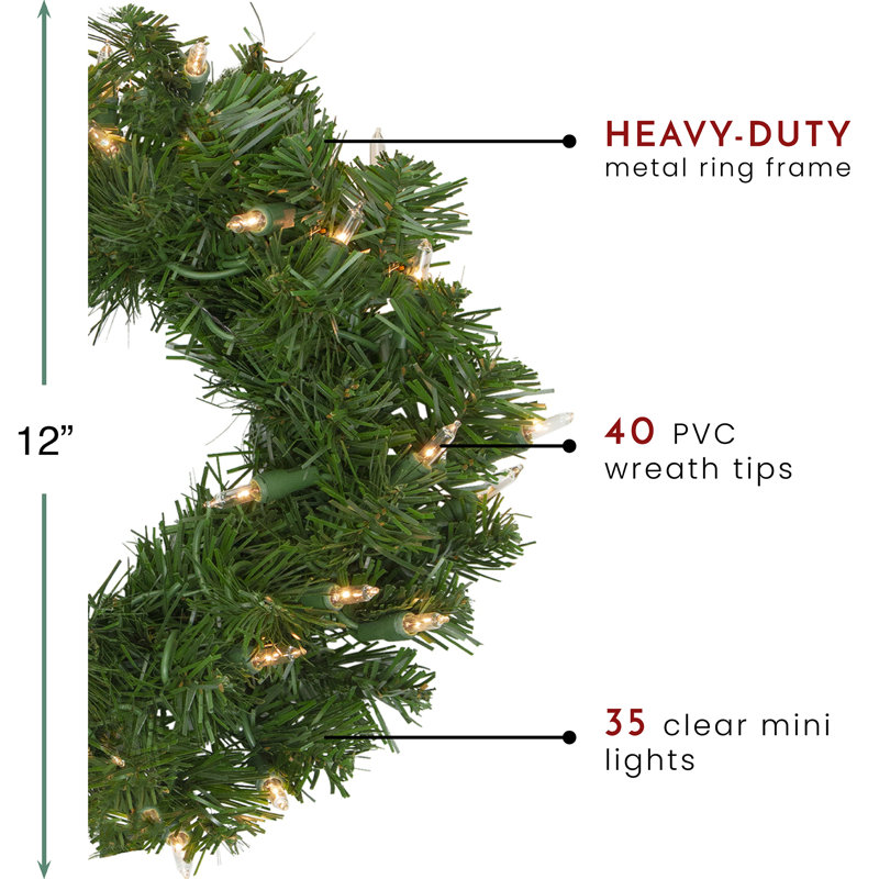 Northlight Seasonal Pre-Lit Deluxe Windsor Pine Artificial Christmas ...