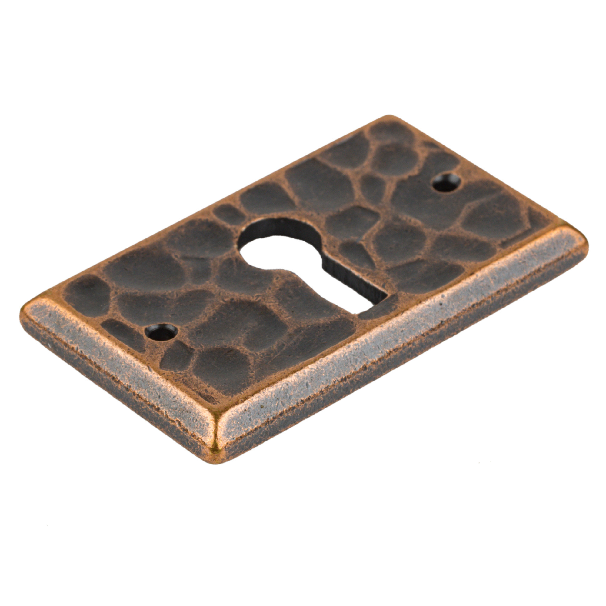 UNIQANTIQ HARDWARE SUPPLY Mission Hammered Cast Brass Keyhole Cover ...