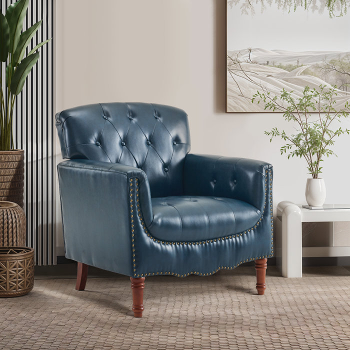 Lark Manor Catiria 30" W Faux Leather Armchair & Reviews | Wayfair