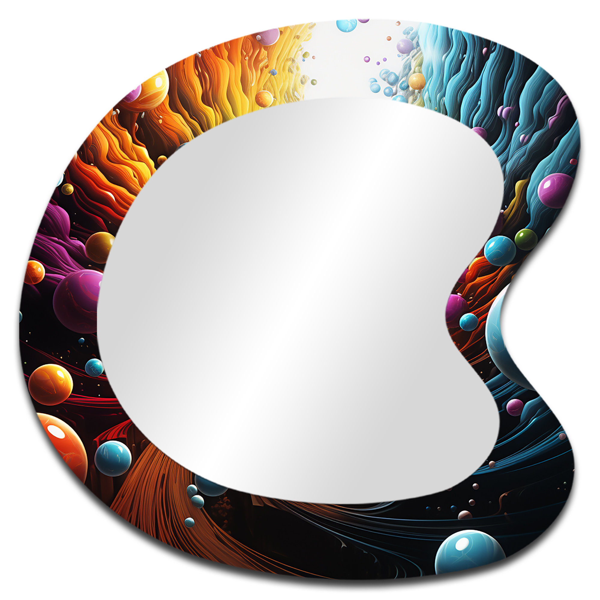 Ivy Bronx Rainbow Light Space Spheres Pathway - Irregular Space ...