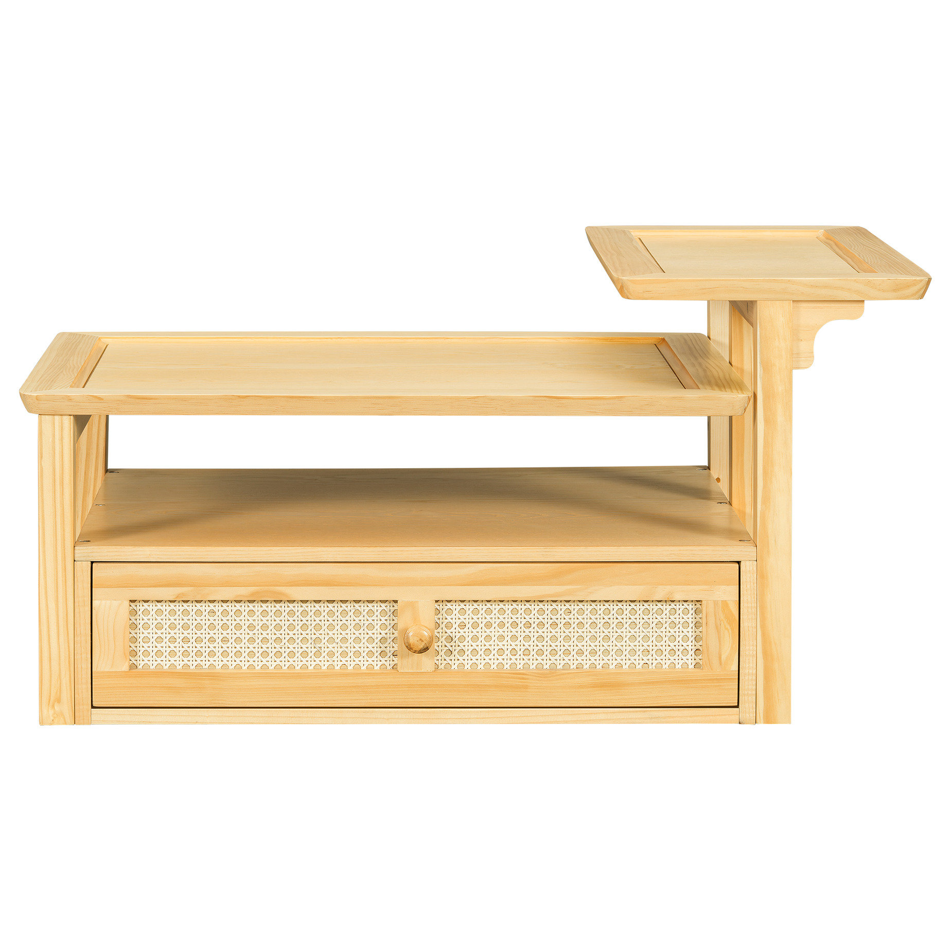 Bay Isle Home™ Versatile Coffee Table With Shelf And Top Storage | Wayfair