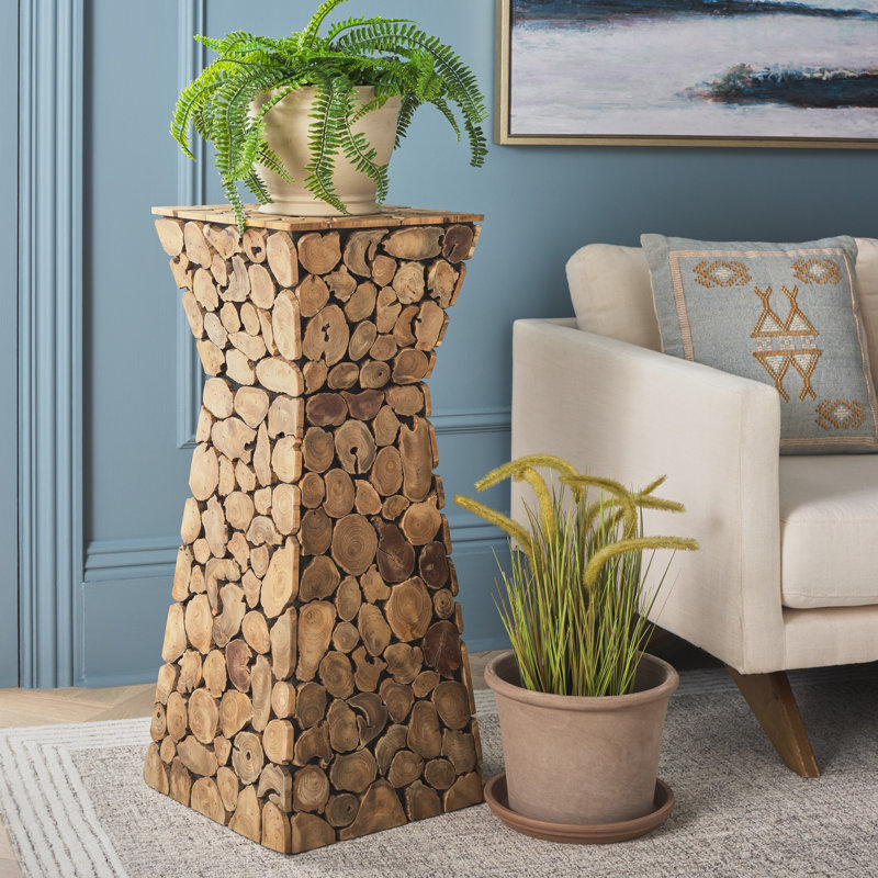 Union Rustic Hopper Square Pedestal Plant Stand & Reviews | Wayfair