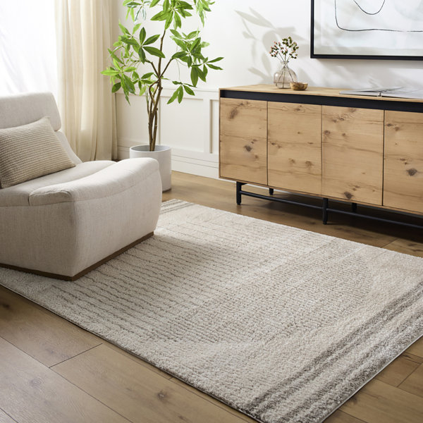 Metro Lane Machine Washable Shaggy Boho Medium Grey Area Rug | Wayfair ...