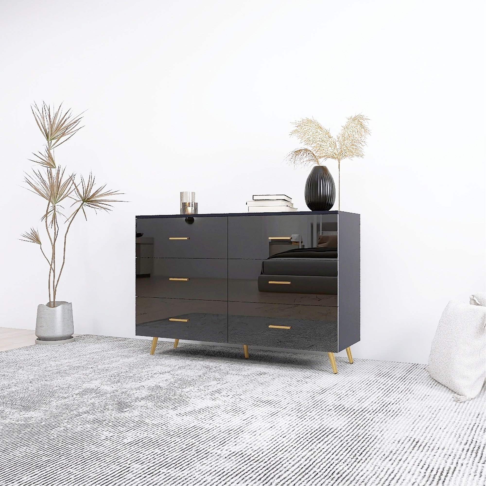 Mercer41 Charming And Practical 6-Drawer Chest For Versatile Home ...