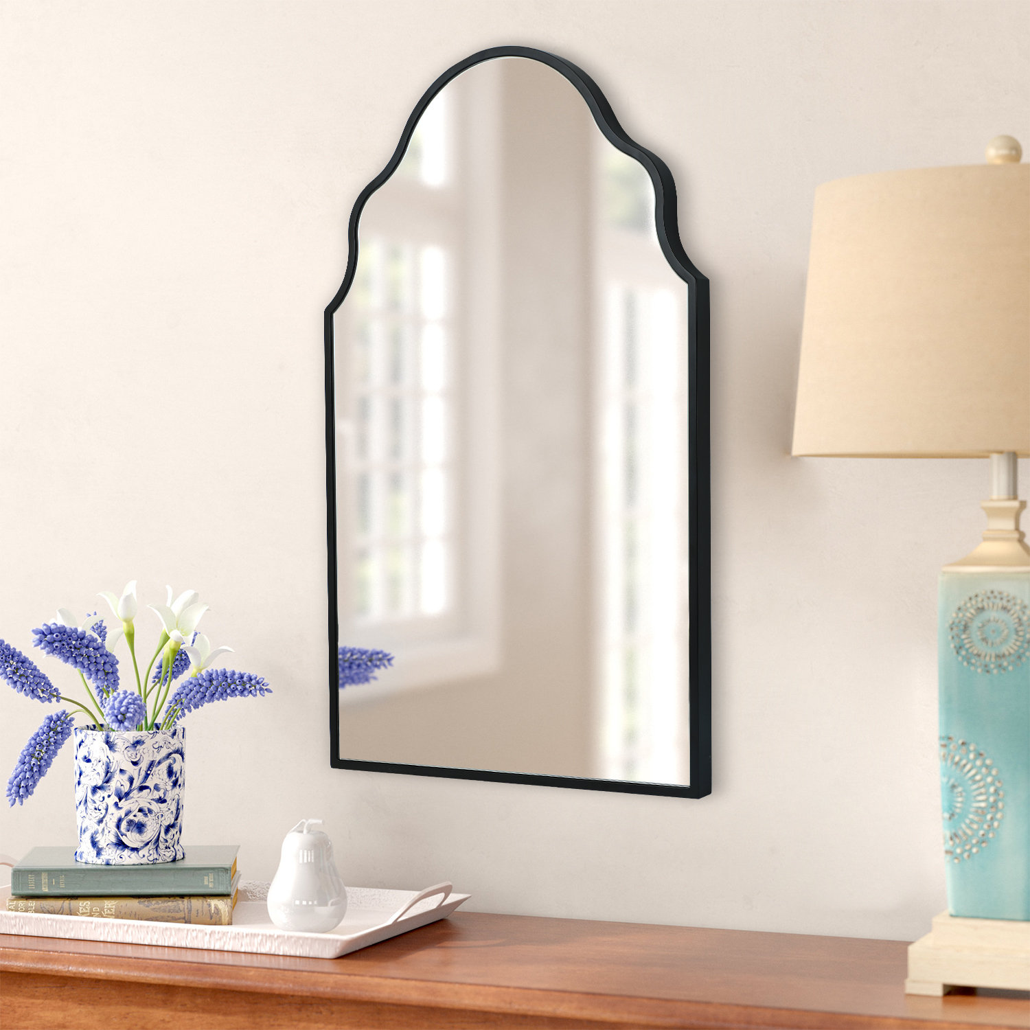 Dakota Fields Antietam Beveled Crown Shape Vanity Mirror & Reviews ...