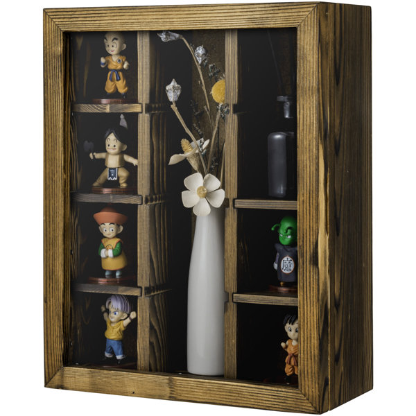 MyGift 12.9'' H x 10.1'' W Wood Trophy Display Case | Wayfair
