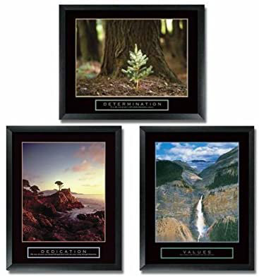 Ebern Designs Motivational Office Decor Set Of 3: Determination ...