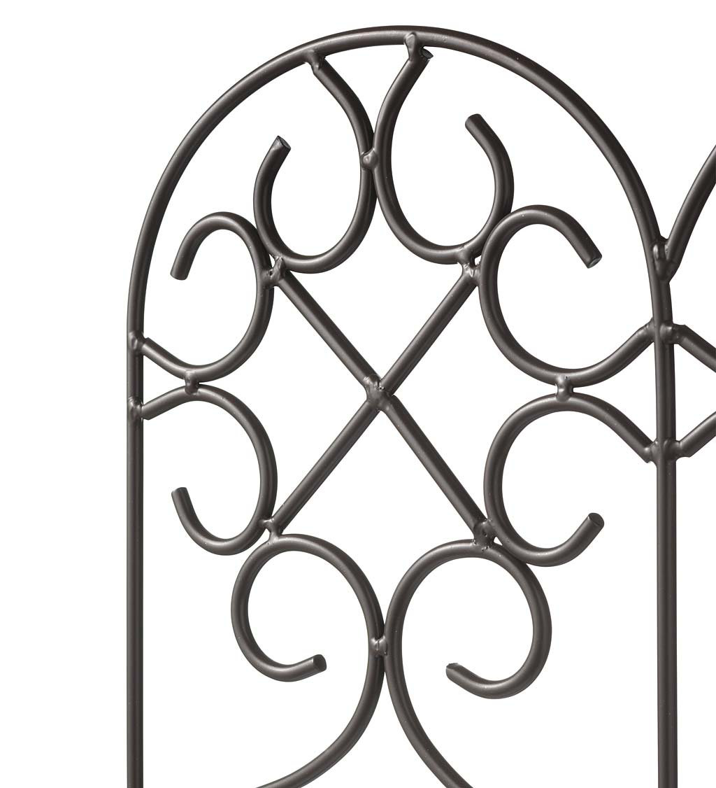 Evergreen Enterprises, Inc 18'' H x 120'' W Scrollwork Wrought Iron ...